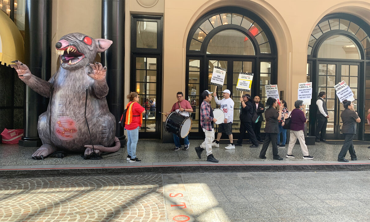 Protests Continue at Beverly Hills Hotels as Strike Looms - Beverly ...