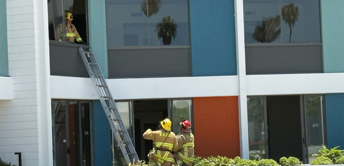 BHFD Trains at The Beverly Hilton Before Tower Demolition - Beverly ...
